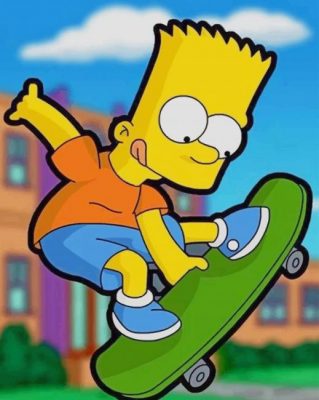 Bart the Simpsons - Animations Paint By Numbers - Num Paint Kit