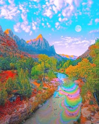 Colorful Nature - Landscapes Paint By Number - Num Paint Kit