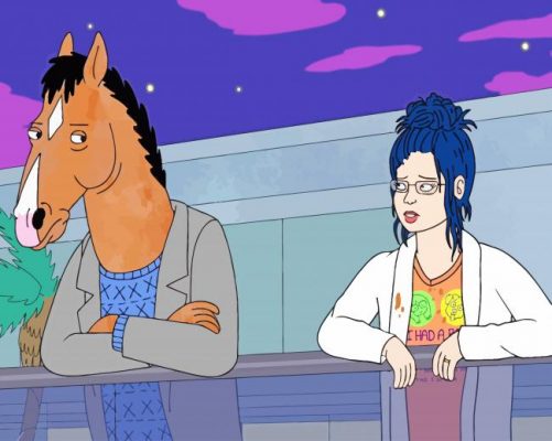 BoJack With His Friend Diane - Animations Paint By Numbers - Num Paint Kit