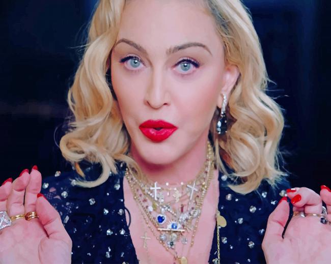 Madonna Queen Of Pop - Singers Paint By Numbers - Paint by numbers