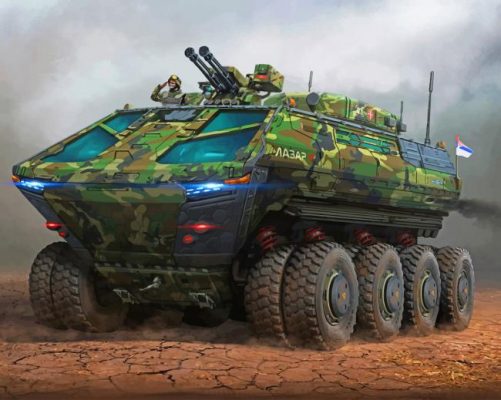 Military Lazar - Paint By Numbers - Num Paint Kit