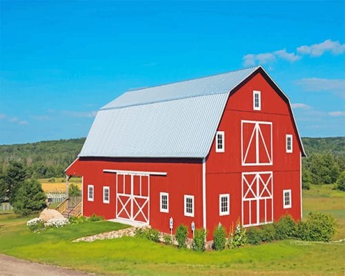 Farm Barn - Paint By Numbers - Num Paint Kit