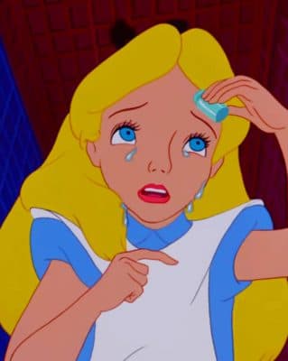 Alice In Wonderland Crying - Animations Paint By Numbers - Num Paint Kit