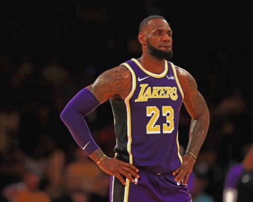 LeBron James Lakers - Basketball Paint By Numbers - Num Paint Kit
