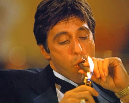 Al Pacino Lighting A Cigarette - Actors Paint By Number - Num Paint Kit