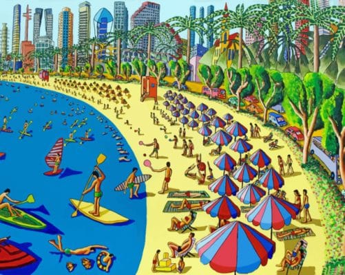 Beach Vibes - Arts Paint By Numbers - Num Paint Kit