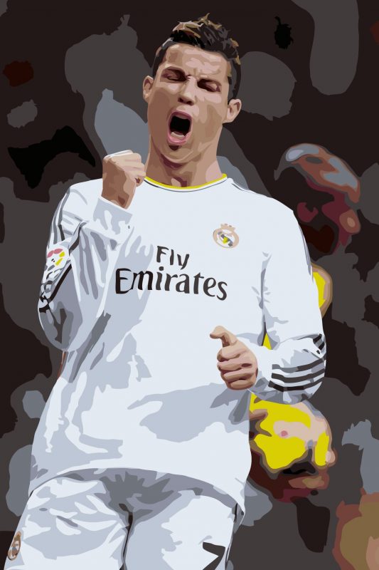 Cristiano Ronaldo - Football Paint By Numbers - Num Paint Kit