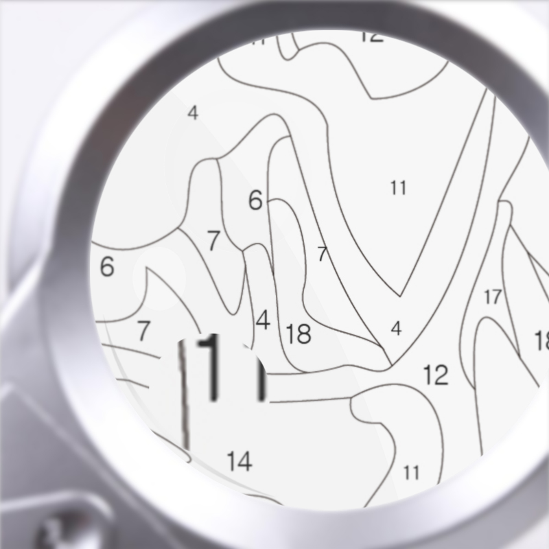 Magnifying Glass Light - Num Paint Kit