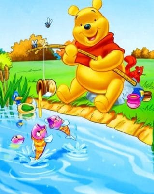 Winnie The Pooh Bear - Cartoons Paint By Numbers - Num Paint Kit