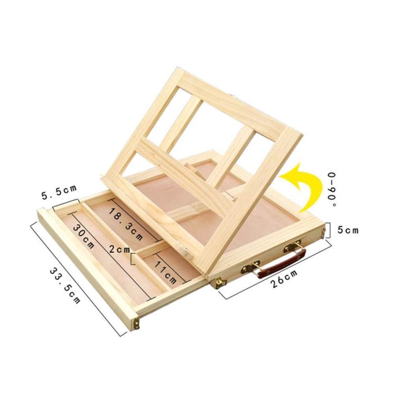 Wooden Easel Tabletop - Num Paint Kit