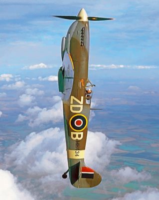 Aesthetic Aircraft - Paint By Numbers - Num Paint Kit