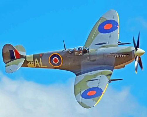 Aesthetic Spitfire - Paint By Numbers - Num Paint Kit