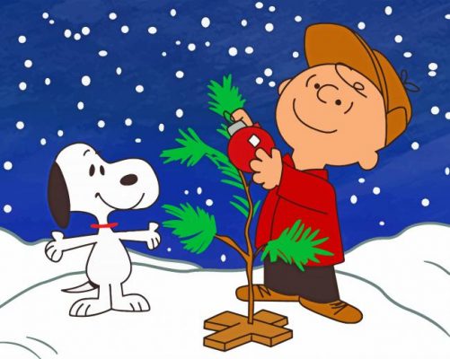 Charlie Brown Xmas - Paint By Number - Num Paint Kit