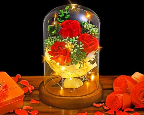 Enchanted Roses - Paint By Numbers - Num Paint Kit