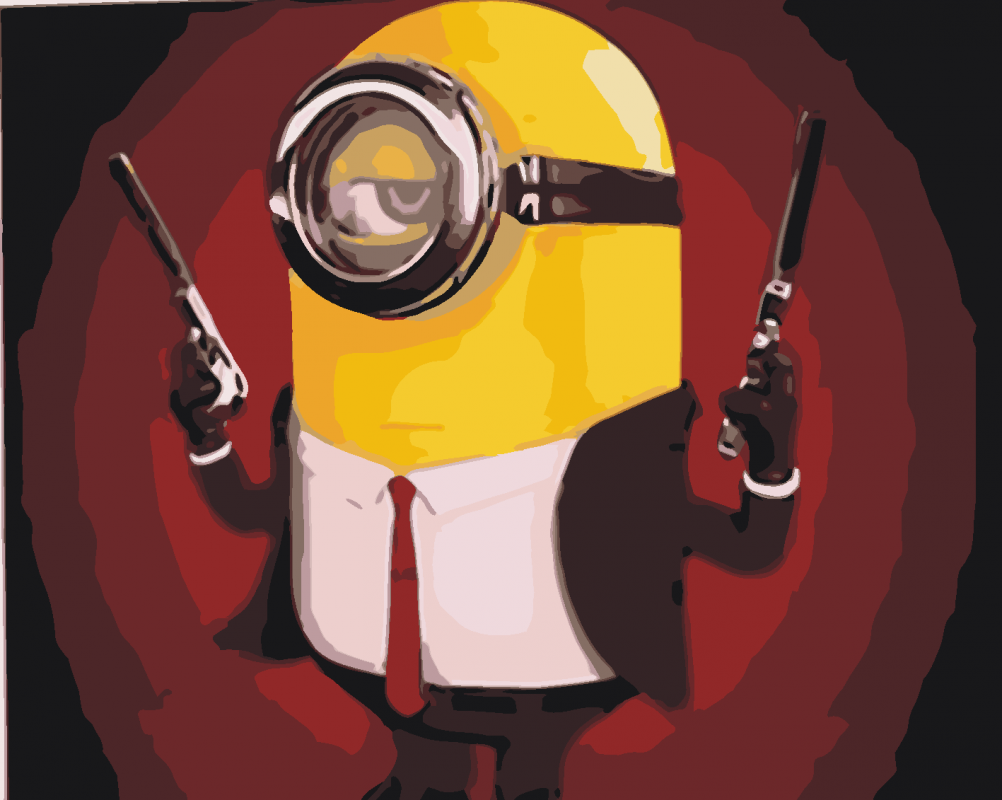 Hitman Minion - Paint By Number - Num Paint Kit