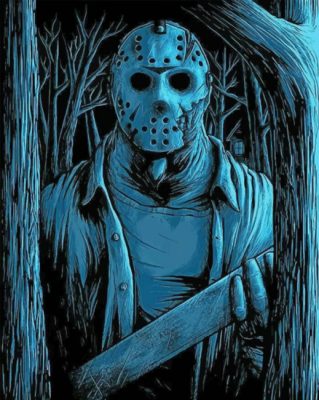 Scary Jason - Paint By Number - Num Paint Kit