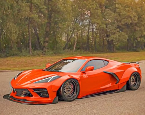 Chevy Corvette Widebody - Paint By Number - Num Paint Kit