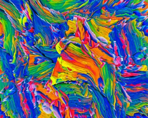 Colorful Abstract - Paint By Number - Num Paint Kit