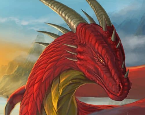 Red Dragon - Paint By Number - Num Paint Kit