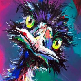 Abstract Colorful Emu - Paint By Number - Num Paint Kit