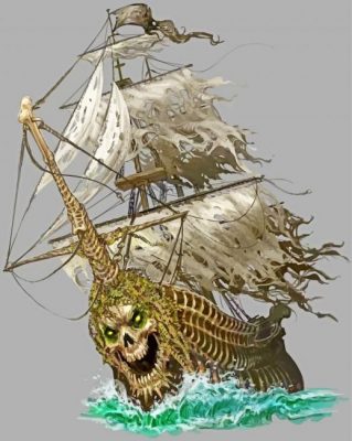 Ghost Ship - Paint By Number - Num Paint Kit