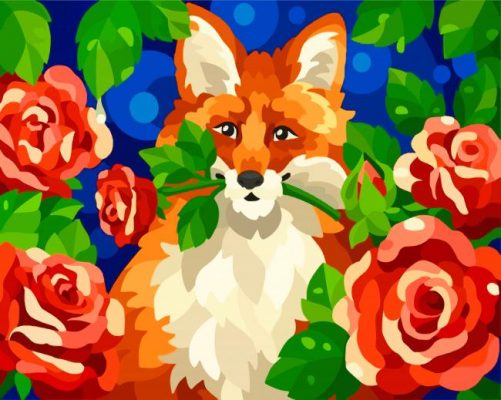 Red Fox - Paint By Number - Num Paint Kit