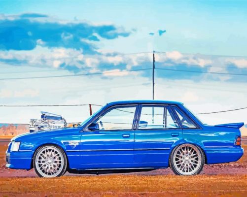 Vk Commodore Side View - Paint By Number - Num Paint Kit