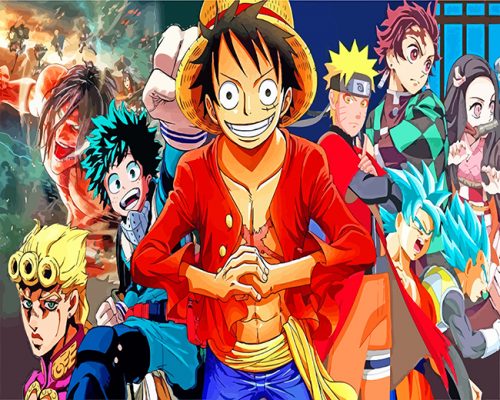 Epic Anime Characters - Paint By Number - Num Paint Kit