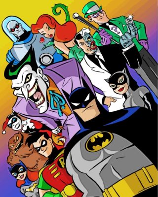 Batman Illustration - Paint By Number - Num Paint Kit