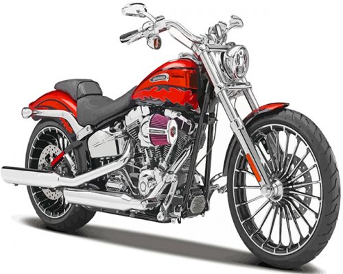 Cool Harley Davidson Motorcycle - Paint By Number - Num Paint Kit