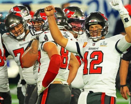 Buccaneers American Football Team - Paint By Number - Num Paint Kit