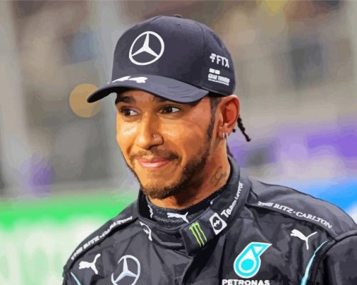 Race Car Driver Sir Lewis Hamilton - Paint By Number - Num Paint Kit