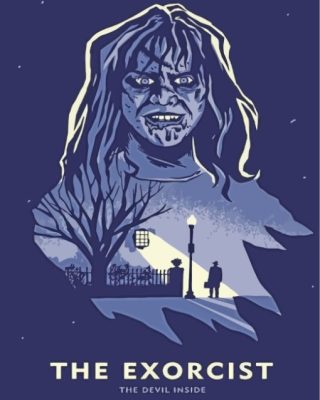 The Exorcist Horror Movie - Paint By Numbers - Num Paint Kit