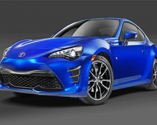 Blue Scion FR S - Paint By Numbers - Num Paint Kit