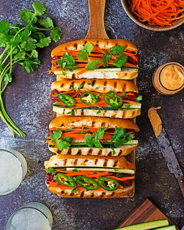 Tasty Hot Dogs - Paint By Numbers - Num Paint Kit