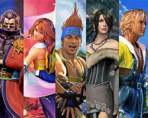 Final Fantasy X Characters - Paint By Number - Num Paint Kit