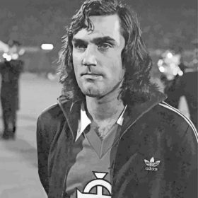George Best Footballer - Paint By Numbers - Num Paint Kit