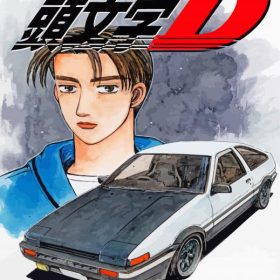 Initial D Anime Poster - Paint By Numbers - Num Paint Kit
